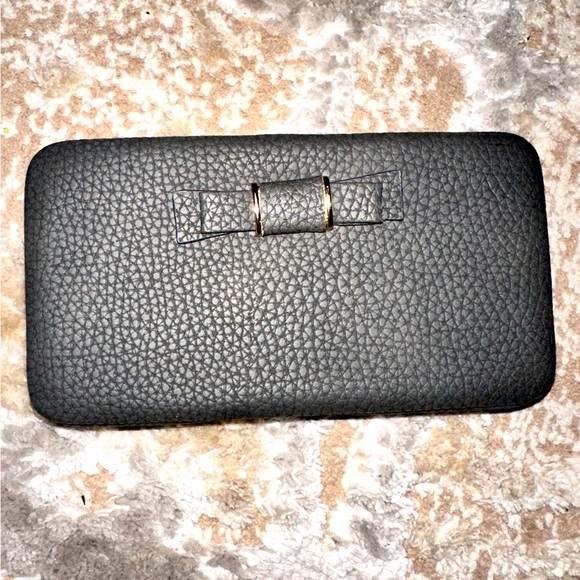 Bags | Heather Grey Wallet Lots Of Compartments | Poshmark